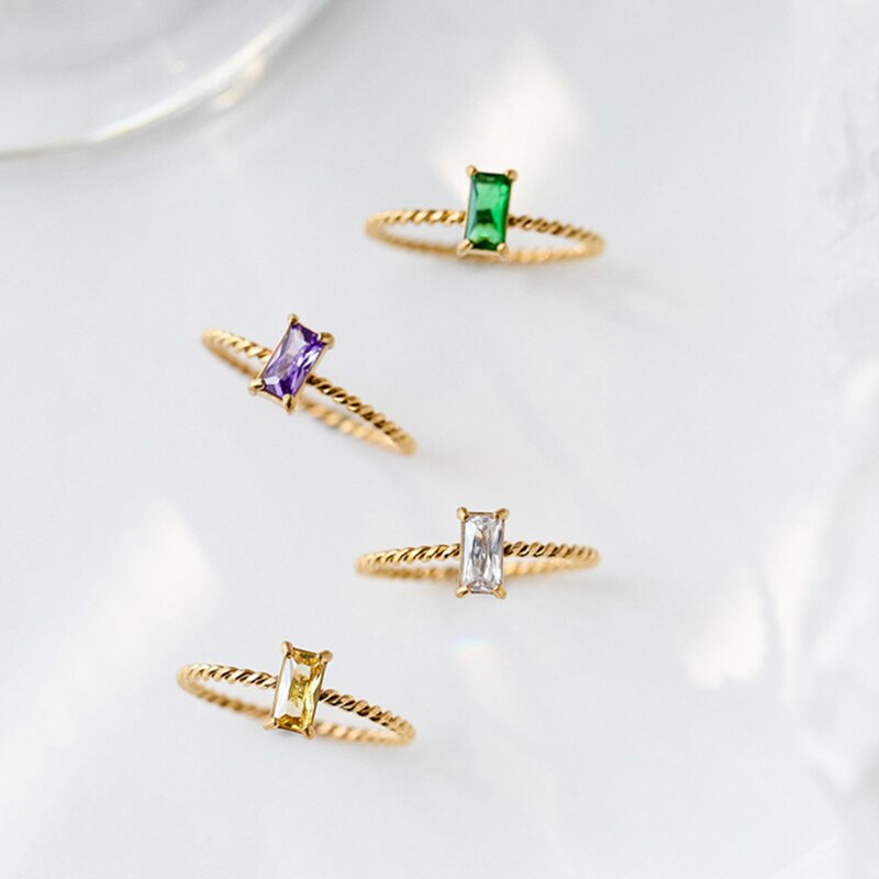 Delicate Woven Crystal Stacking Rings – Ever Adorned
